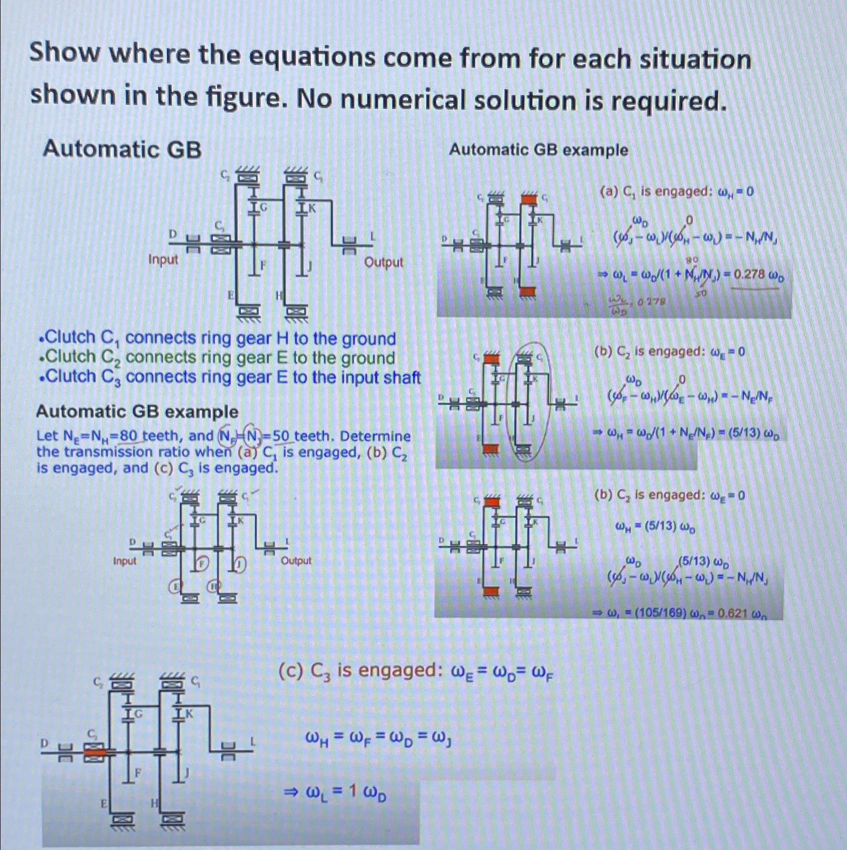 Solved Show where the equations come from for each situation | Chegg.com