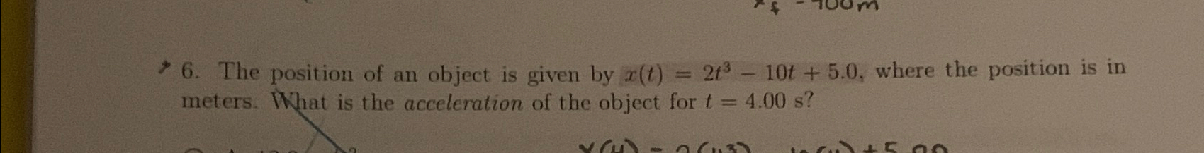 Solved The position of an object is given by | Chegg.com