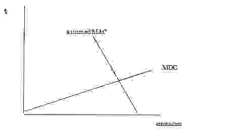 Solved 3. ﻿The graph below shows a marginal damage cost | Chegg.com