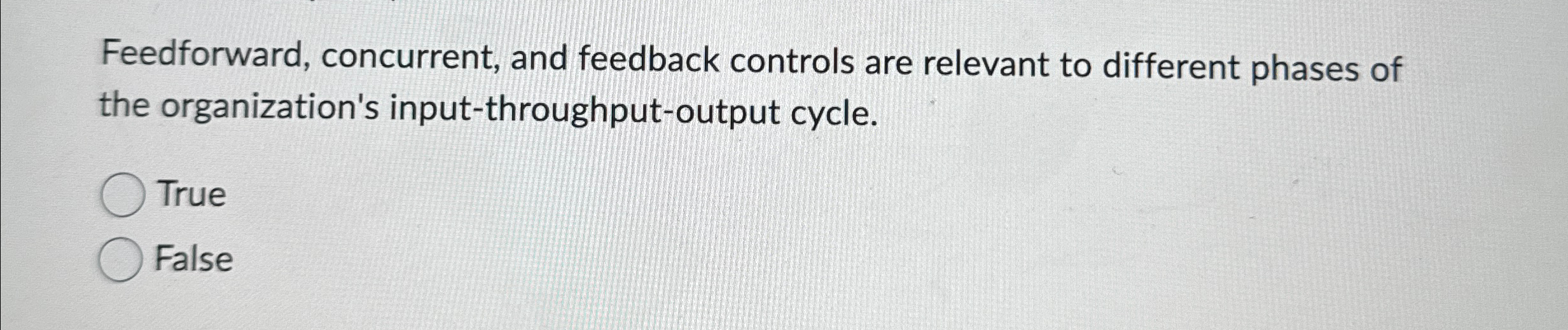 Solved Feedforward, concurrent, and feedback controls are | Chegg.com