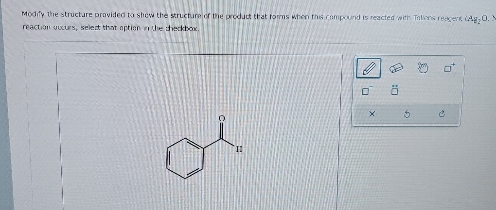 Solved Modify the structure provided to show the structure | Chegg.com