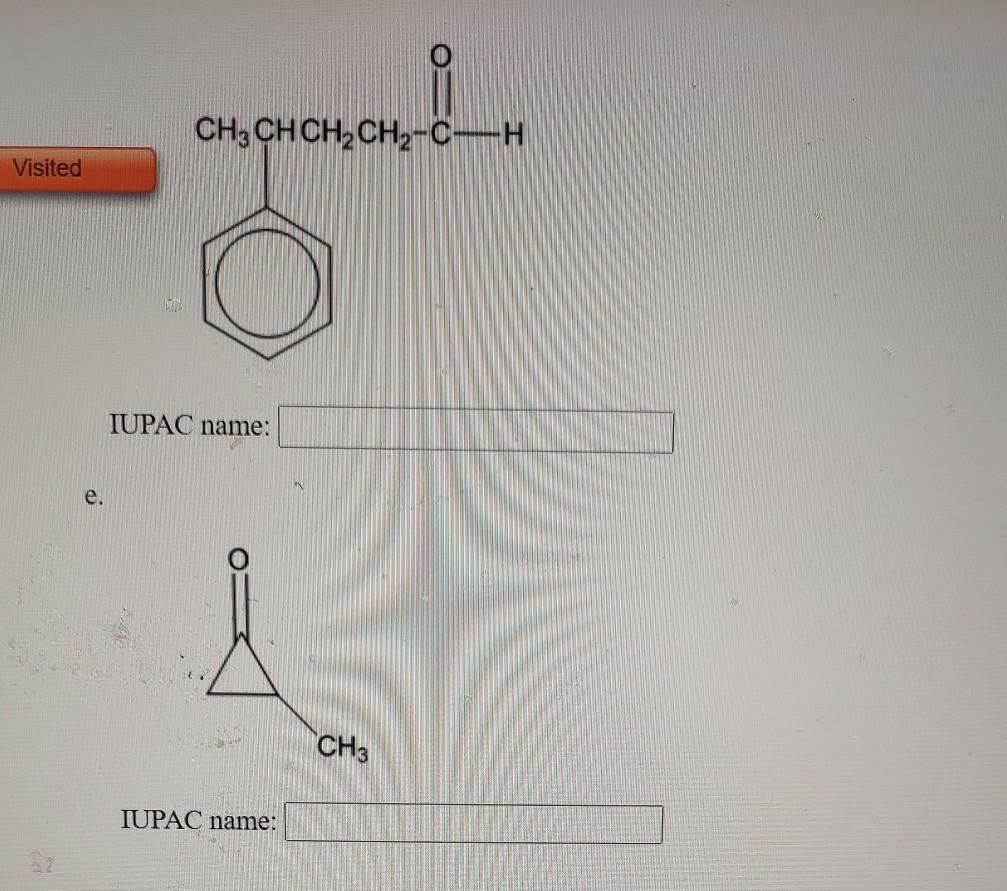 Solved Assign IUPAC names to the following aldehydes and | Chegg.com