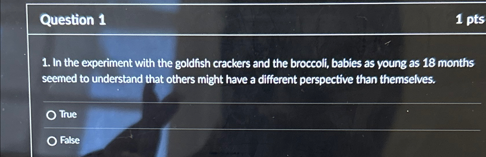 Solved Question 1In the experiment with the goldfish | Chegg.com