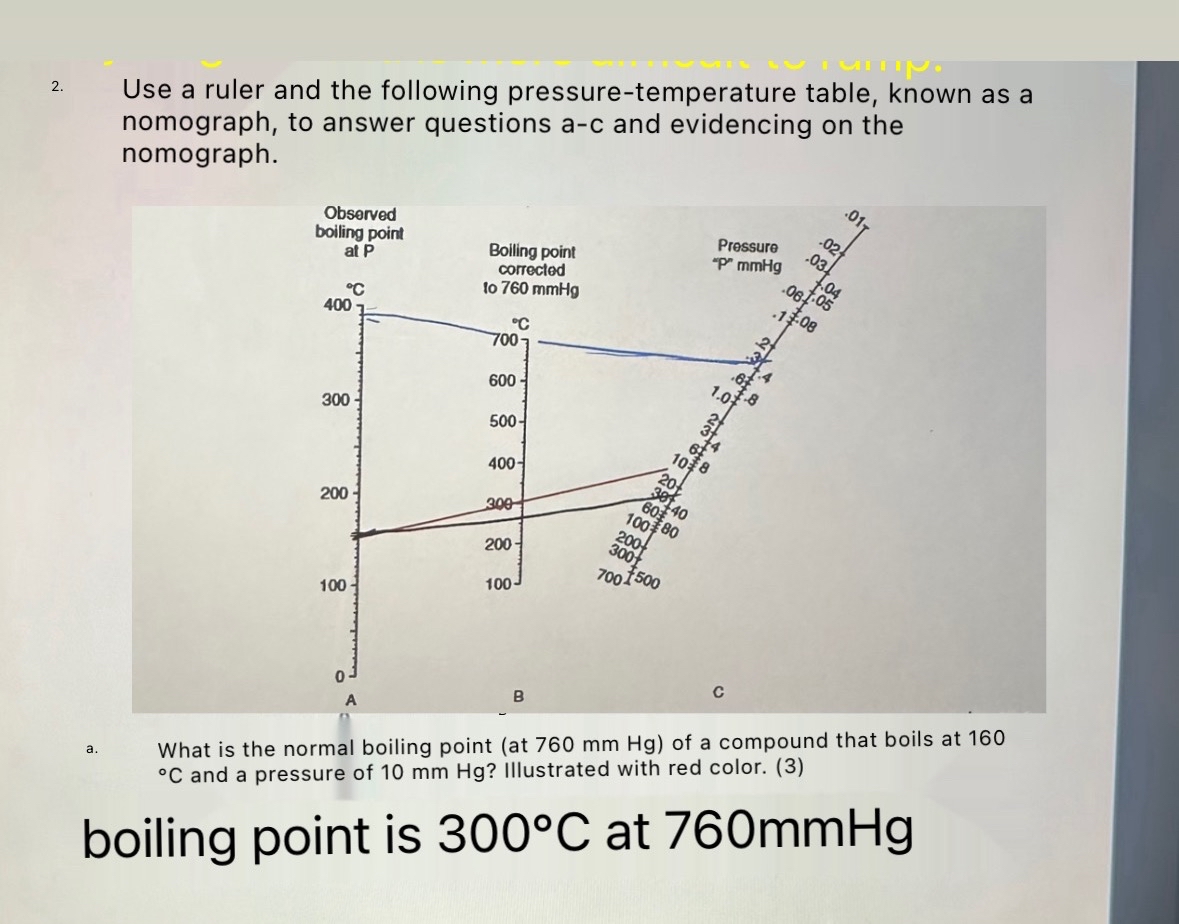 Solved Use a ruler and the following pressure-temperature | Chegg.com