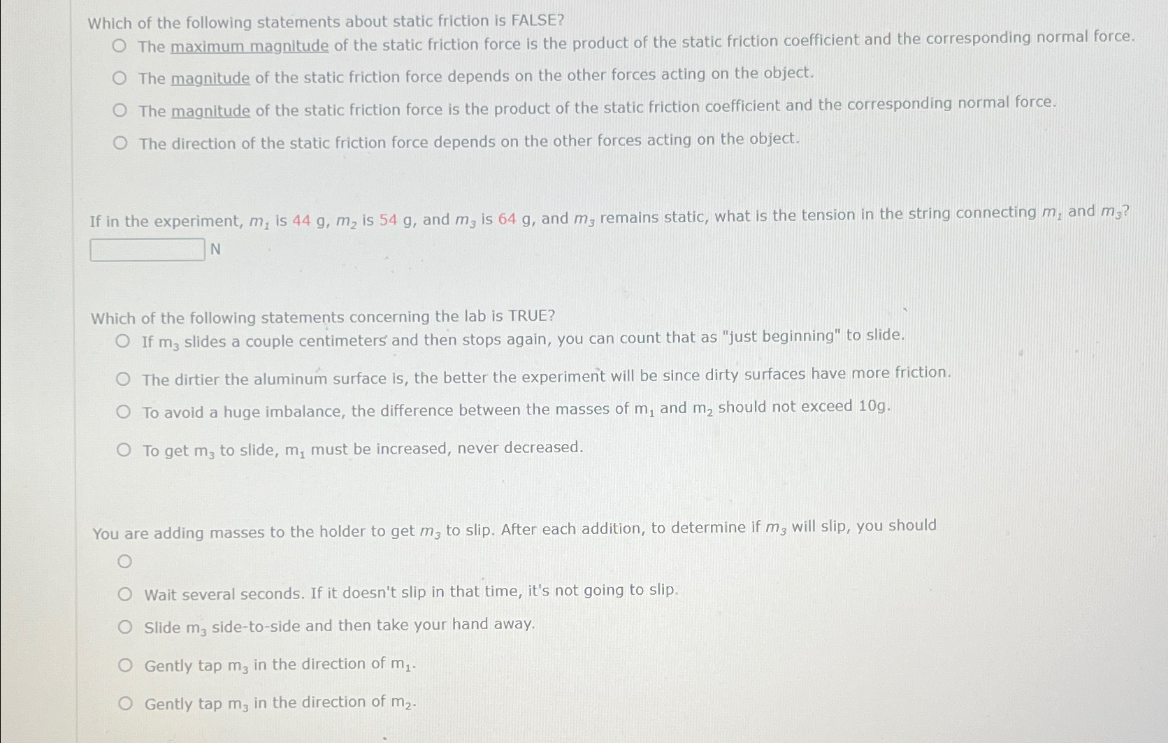 Solved Which Of The Following Statements About Static Chegg