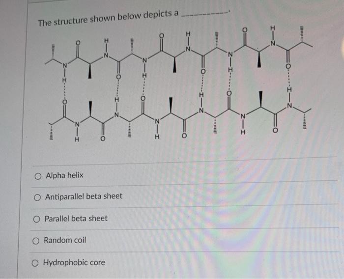 Solved The structure shown below depicts a ***** ZI H O | Chegg.com