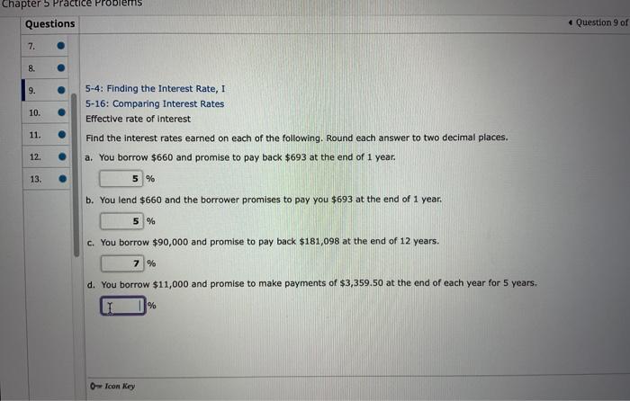Solved 5-4: Finding the Interest Rate, I 5-16: Comparing | Chegg.com