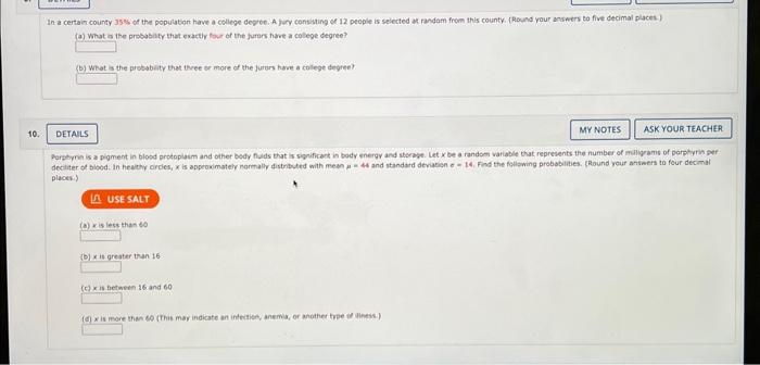 Solved (a) What a the prebabity that exacty four of the | Chegg.com