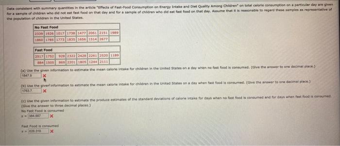 Solved Data consistent with summary quantiles in the artide | Chegg.com