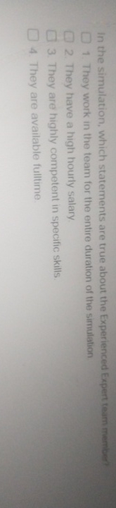 Solved In the simulation, which statements are true about | Chegg.com