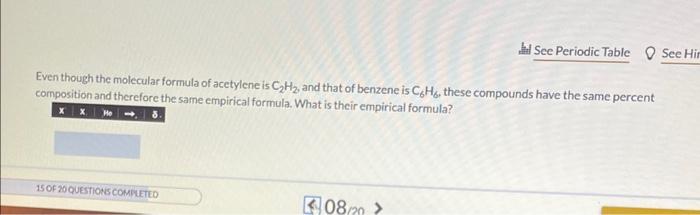 Solved Even though the molecular formula of acetylene is | Chegg.com