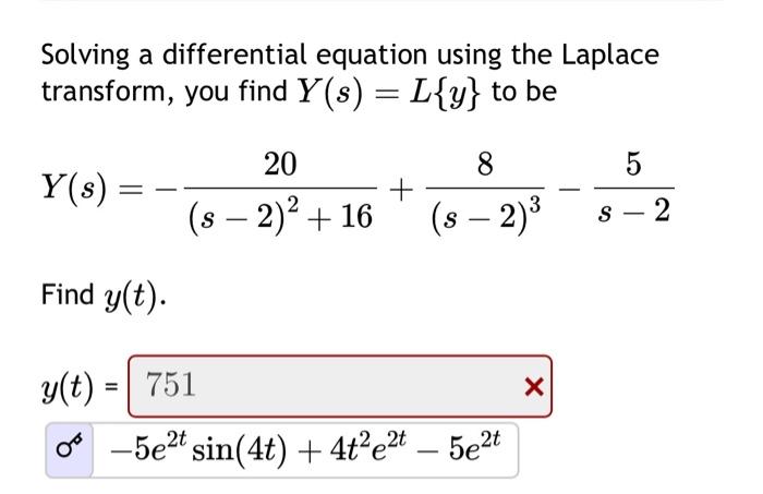 Solved Given the differential equation | Chegg.com