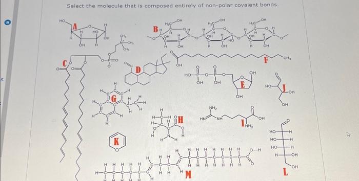 Solved HO. Select the molecule that is composed entirely of | Chegg.com