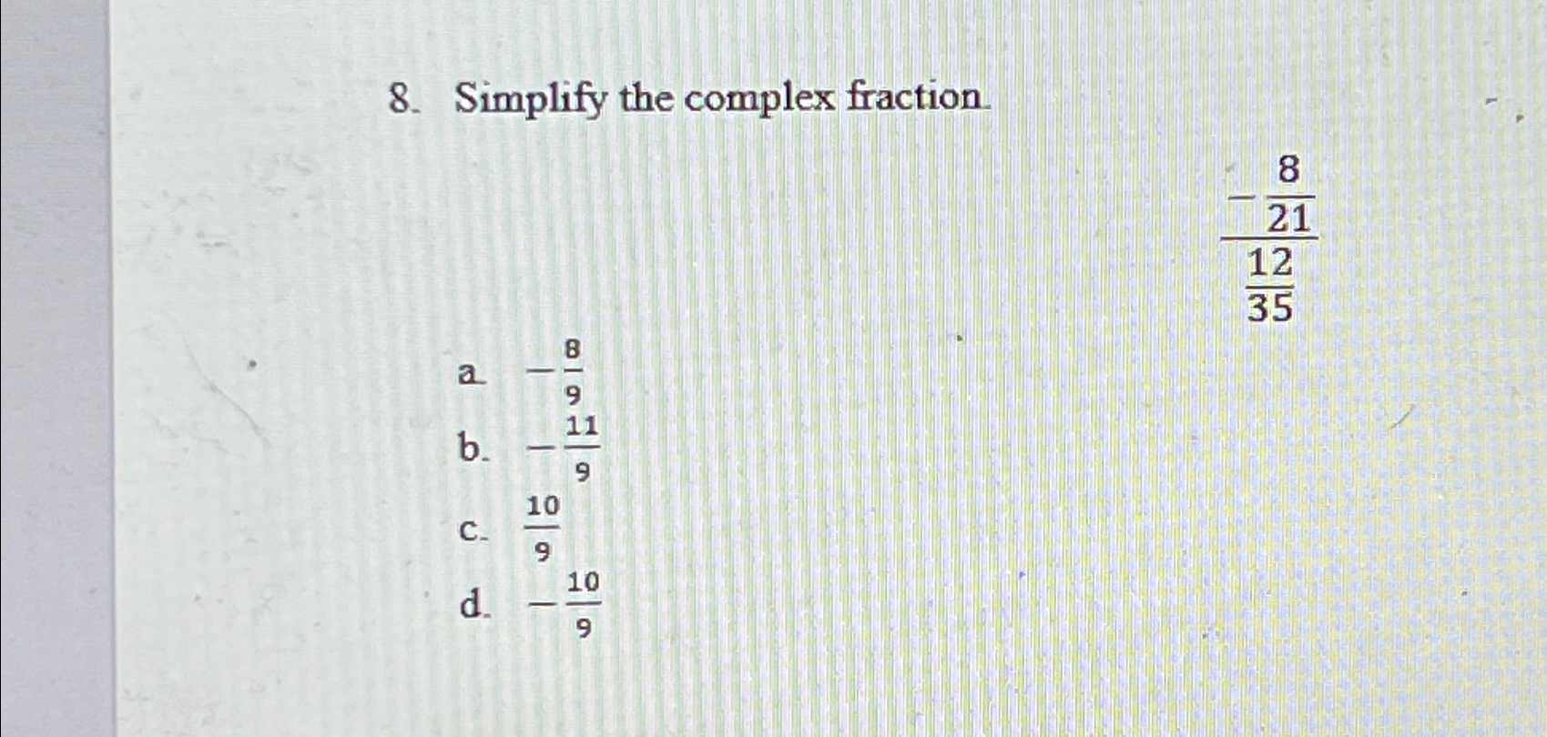 Solved Simplify the complex | Chegg.com