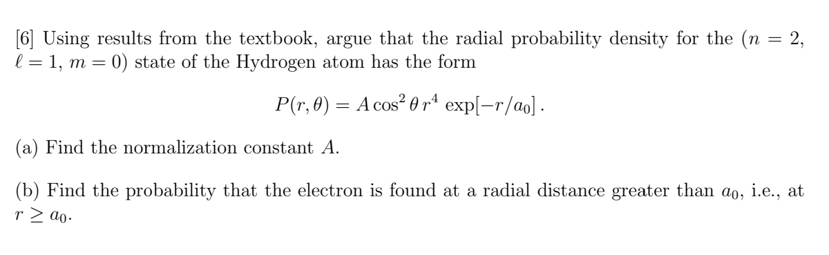 Solved [6] ﻿Using results from the textbook, argue that the | Chegg.com