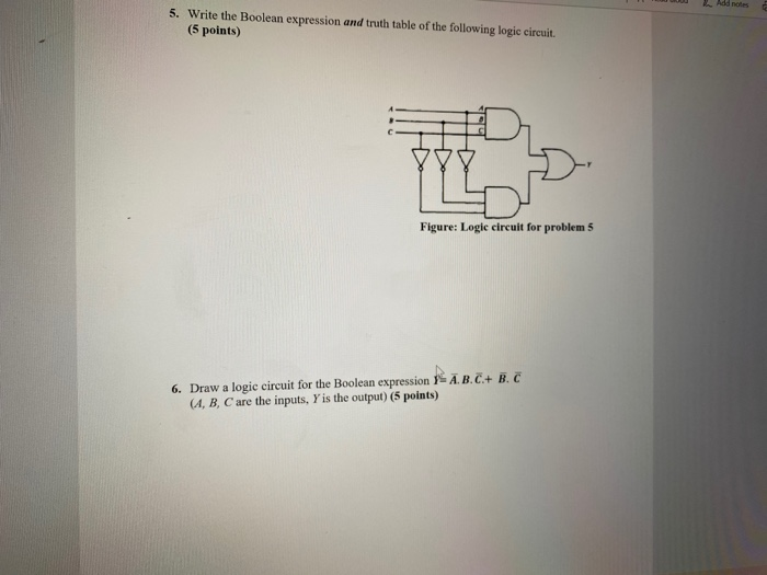 Solved 1. Write the Boolean expression for a 4-input AND | Chegg.com