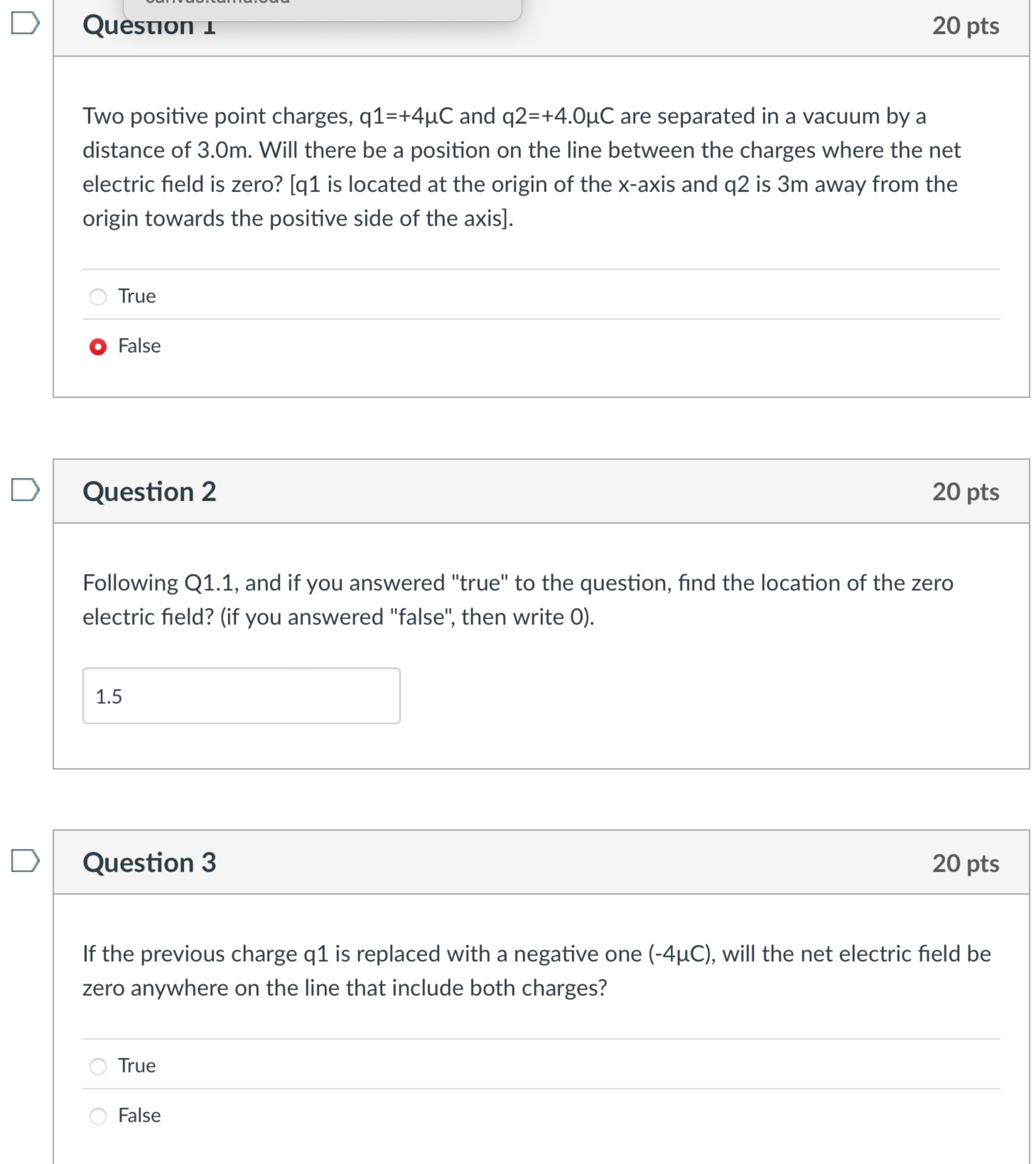 Solved Two positive point charges, q1=+4μC ﻿and q2=+4.0μC | Chegg.com
