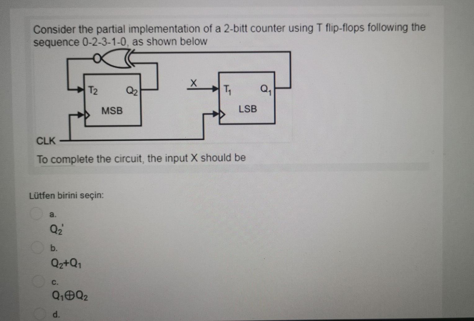 Solved Consider the partial implementation of a 2-bitt | Chegg.com