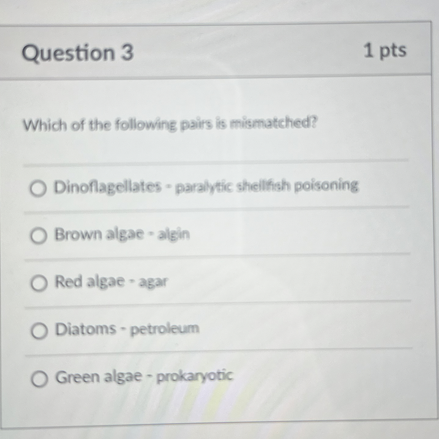 Solved Question 31 ﻿ptsWhich of the following pairs is | Chegg.com