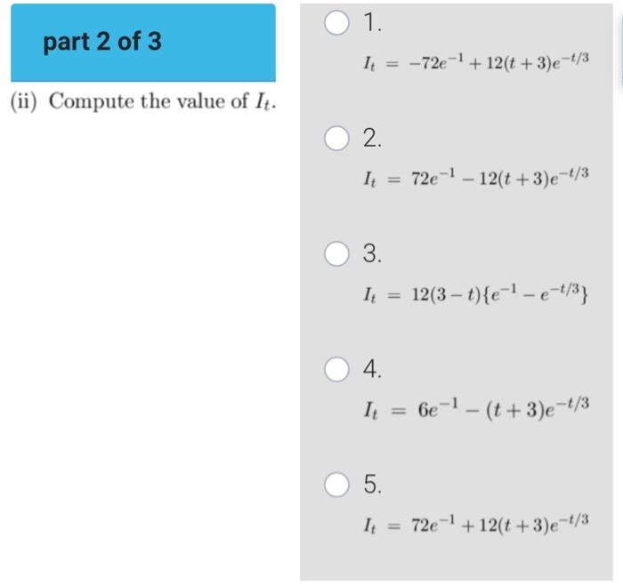 Solved 1. part 1 of 3 (i) Express the improper integral | Chegg.com