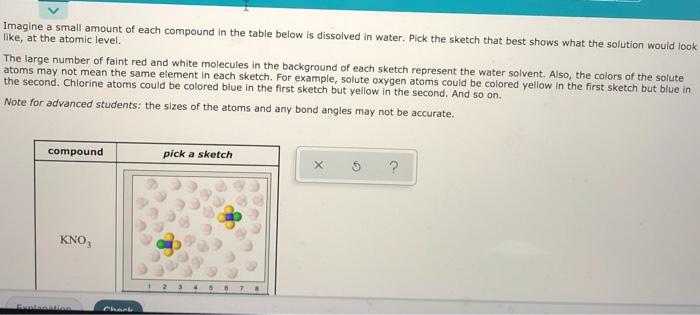 Solved Imagine A Small Amount Of Each Compound In The Table