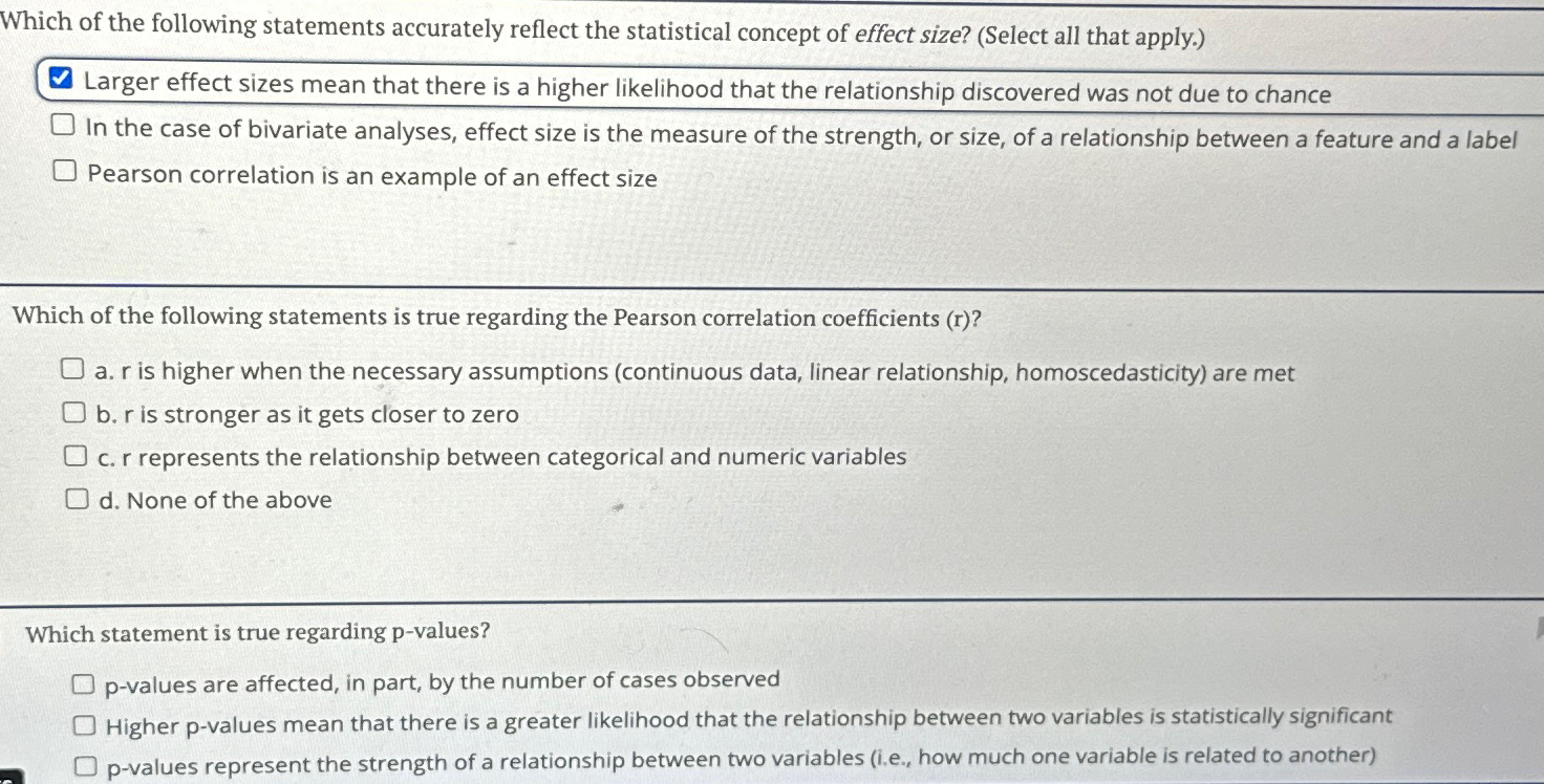 Solved Which of the following statements accurately reflect | Chegg.com