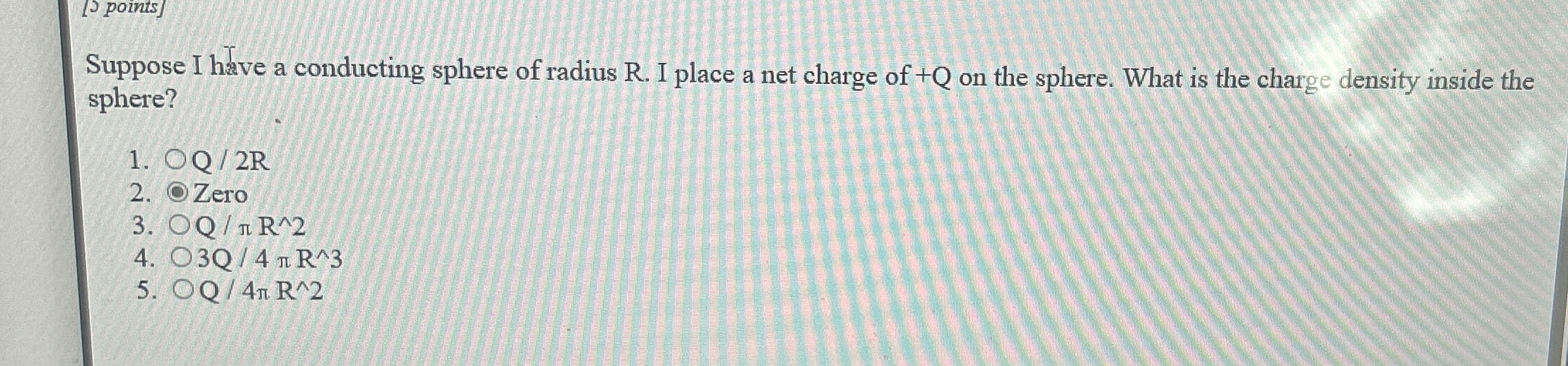 Solved [Spoints]Suppose I have a conducting sphere of radius | Chegg.com