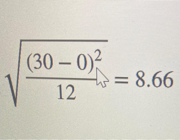 Solved How is the answer 8.66 when we solve the square root | Chegg.com