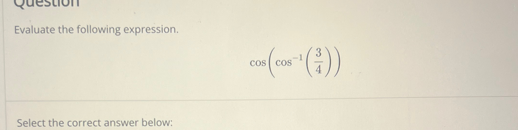 Solved Evaluate the following | Chegg.com