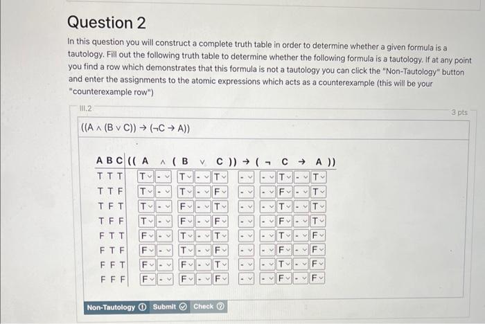 In this question you will construct a complete truth | Chegg.com