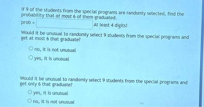 Solved between medical students admitted through special | Chegg.com