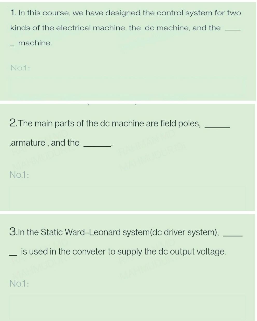 Solved those question are from Electric machines and | Chegg.com