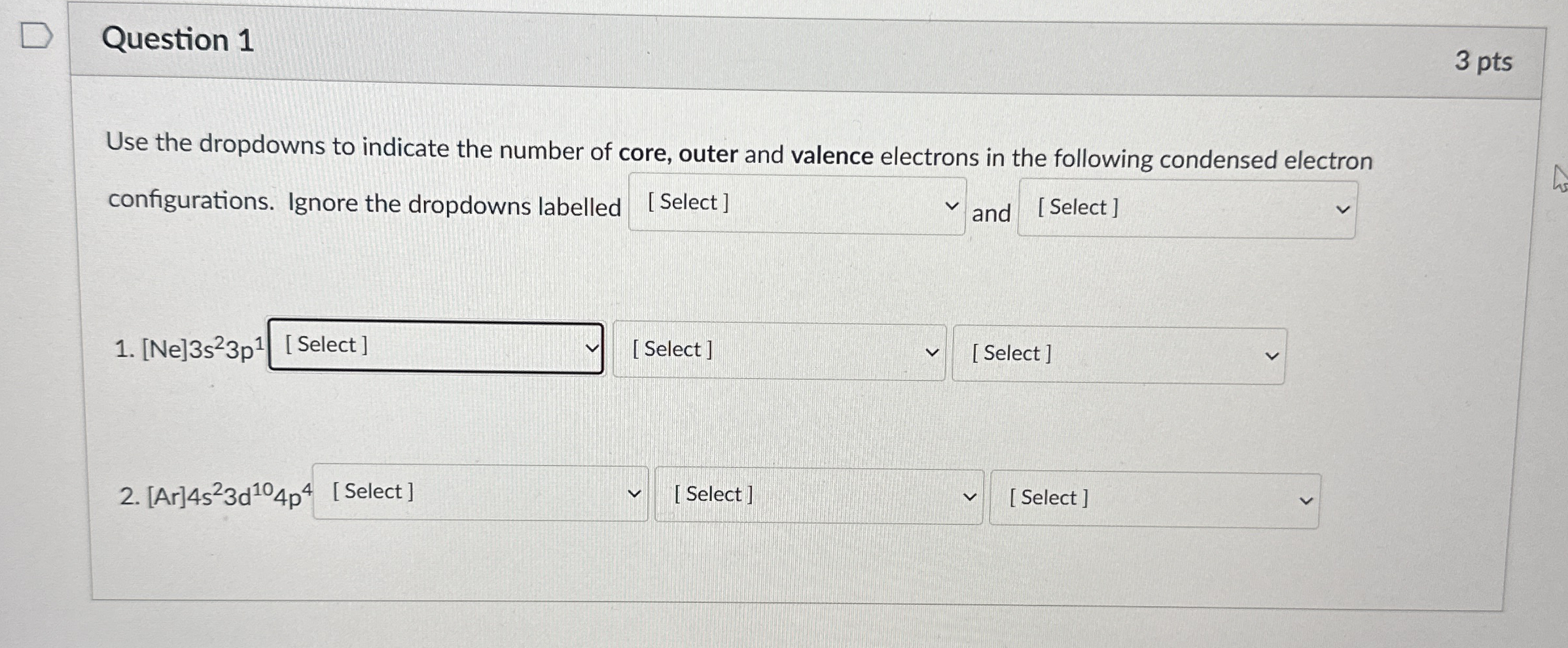 Solved Question 1Select the two elements from the list that | Chegg.com
