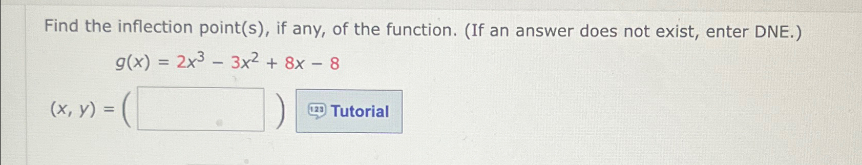 Solved Find the inflection point(s), ﻿if any, of the | Chegg.com