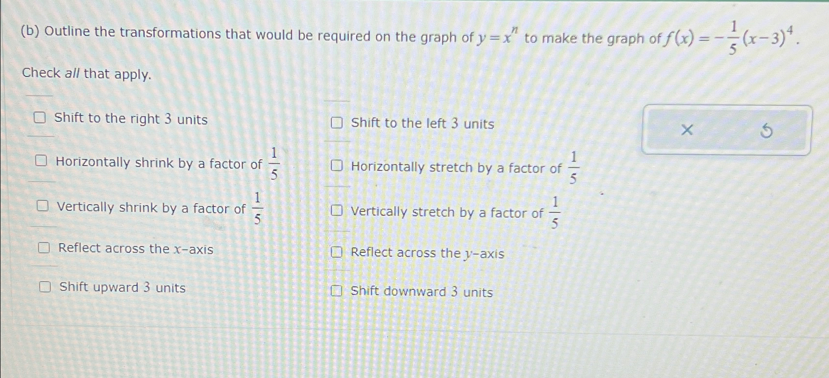 Solved Outline the transformations that would be required on | Chegg.com