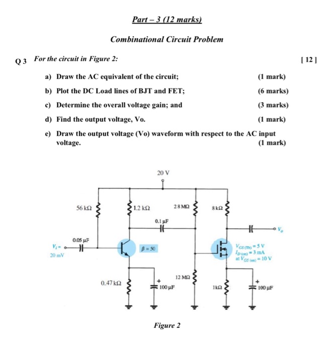 Part - 3 (12 marks) Combinational Circuit Problem | Chegg.com