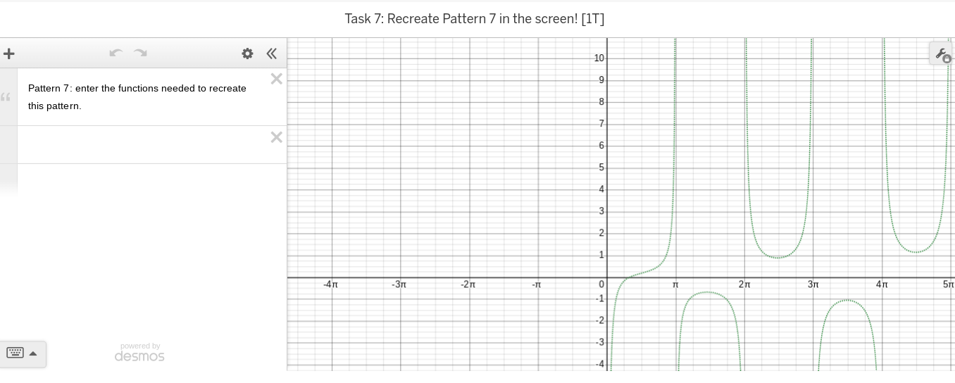 Solved Task 7: Recreate Pattern 7 ﻿in the screen! | Chegg.com