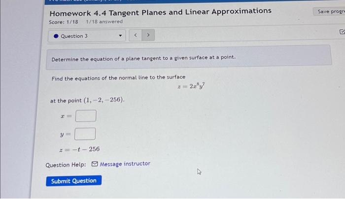 Solved Homework 4 4 Tangent Planes And Linear Approximations