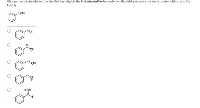 Solved Choose The Structure Below The Line That Best Depicts