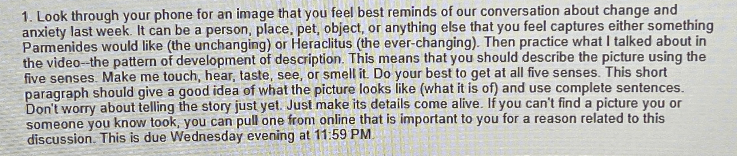 Solved Look through your phone for an image that you feel | Chegg.com