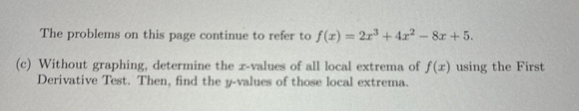 Solved The problems on this page continue to refer to | Chegg.com