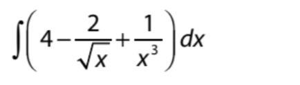 Solved ∫(4−x2+x31)dx∫(sec3xtan3x+csc22x)dx | Chegg.com