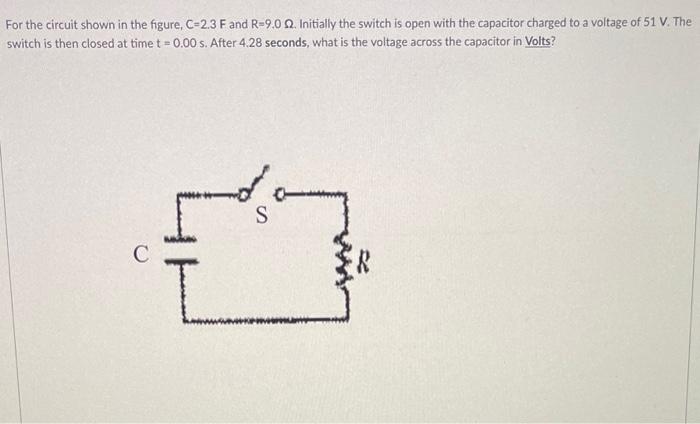 [Solved]: For the circuit shown in the figure, ( mathrm{C