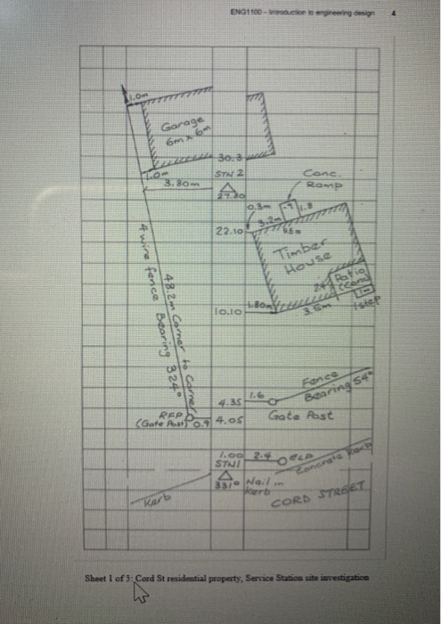 Question 1 (95 marks) Field notes and traverse | Chegg.com
