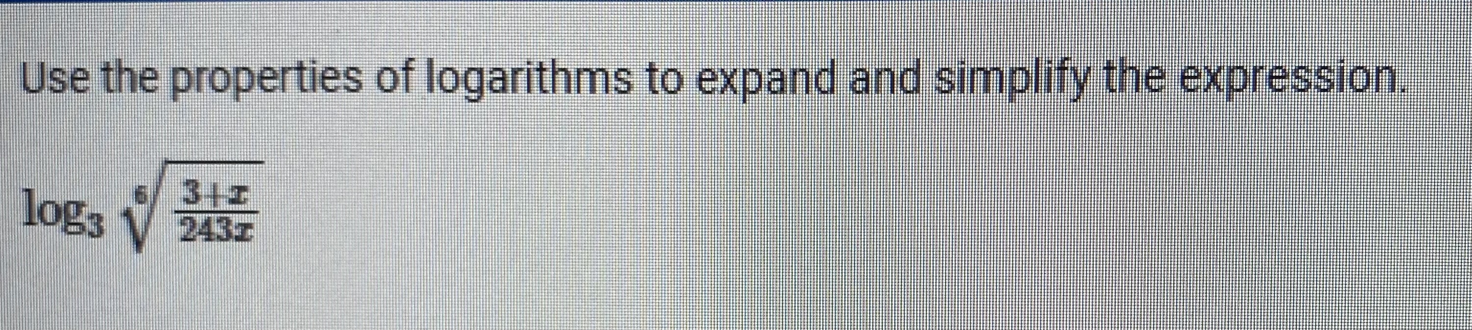 Solved Use the properties of logarithms to expand and | Chegg.com