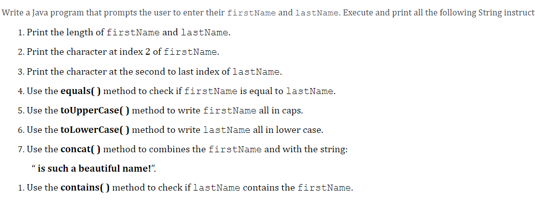 Solved Write a Java program that prompts the user to enter | Chegg.com