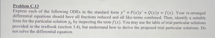 Solved exy′′−2exy′−3exy=4xex−5ex+6xe3xProblem C.13 Express | Chegg.com