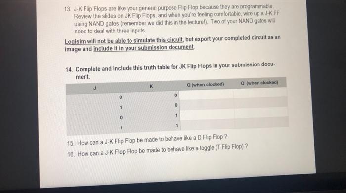 Solved 8. So the unclocked R-S flip flop has issues. Lets | Chegg.com