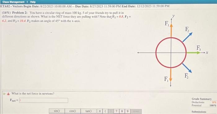 Solved Class Management I Help ETA02 - Vectors Begin Date: | Chegg.com