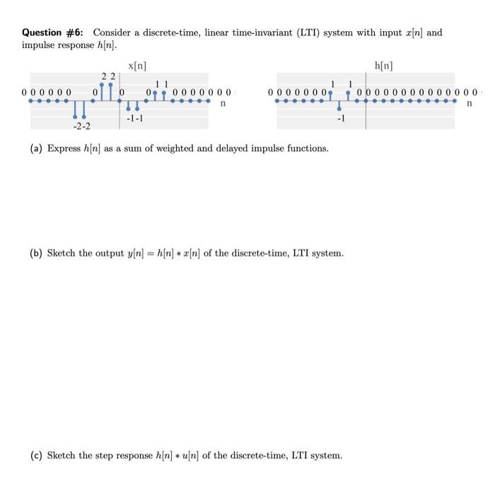 Solved Question \#4: Consider the following discrete-time | Chegg.com